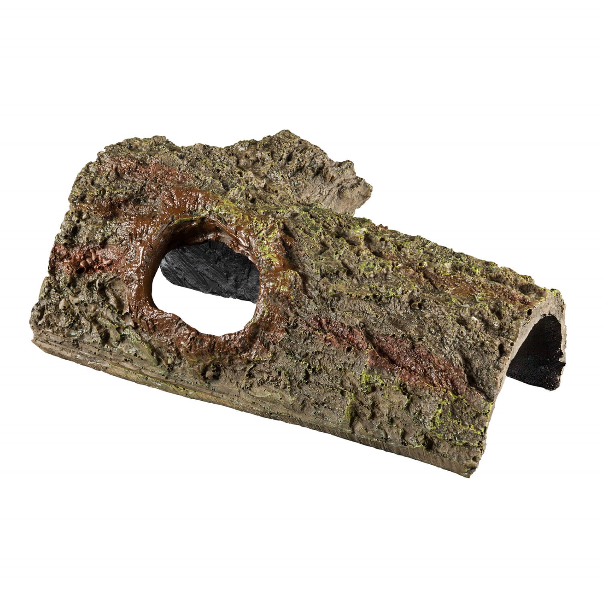 Zilla Reptile Habitat Hideout Bark Bend Terrarium Decor, Medium (8" x