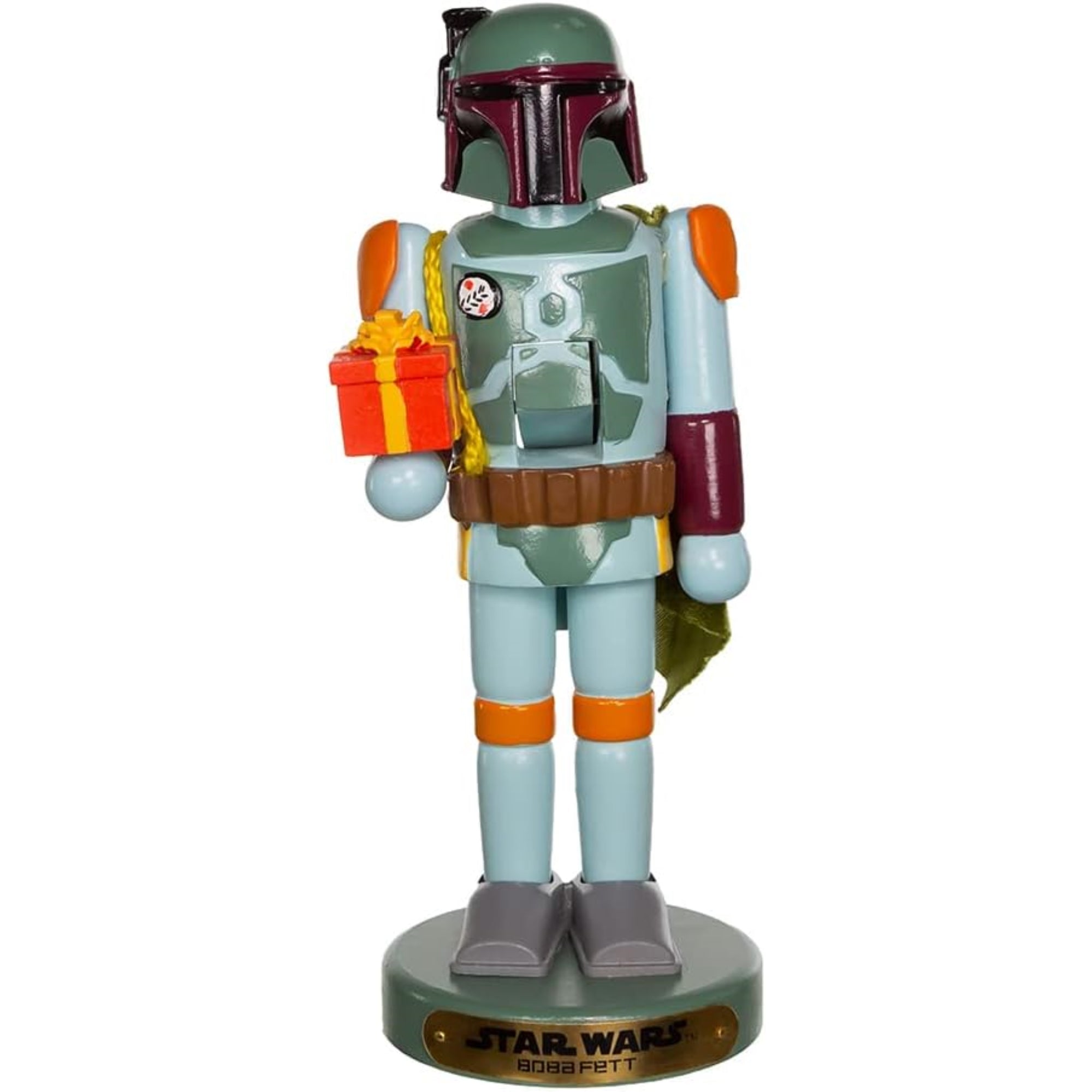 Kurt Adler Wooden Nutcrackers, Star Wars The Mandolorian, Boba Fett wi