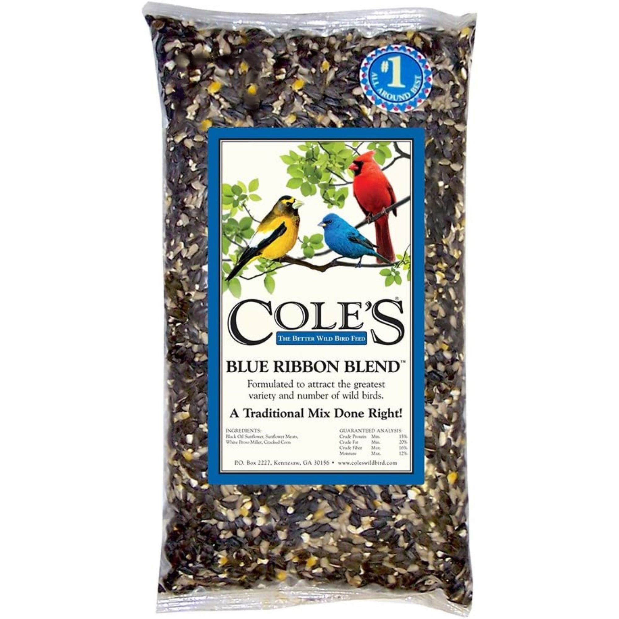 Cole’s Blue Ribbon All-Season Wild Bird Seed — Nut & Seed Blend