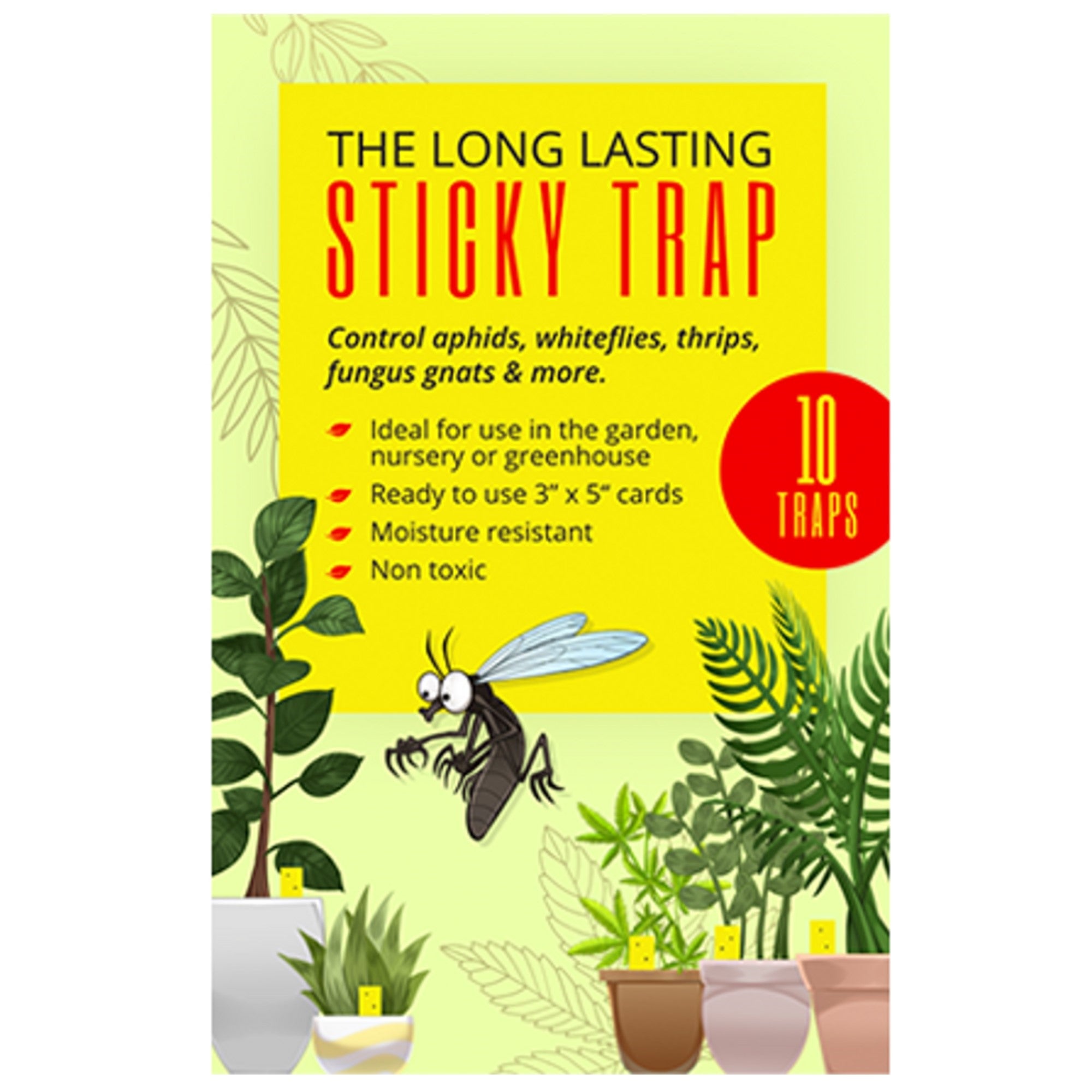 Nema Globe EFI Long Lasting Sticky Traps for Garden, Nursery or Greenh
