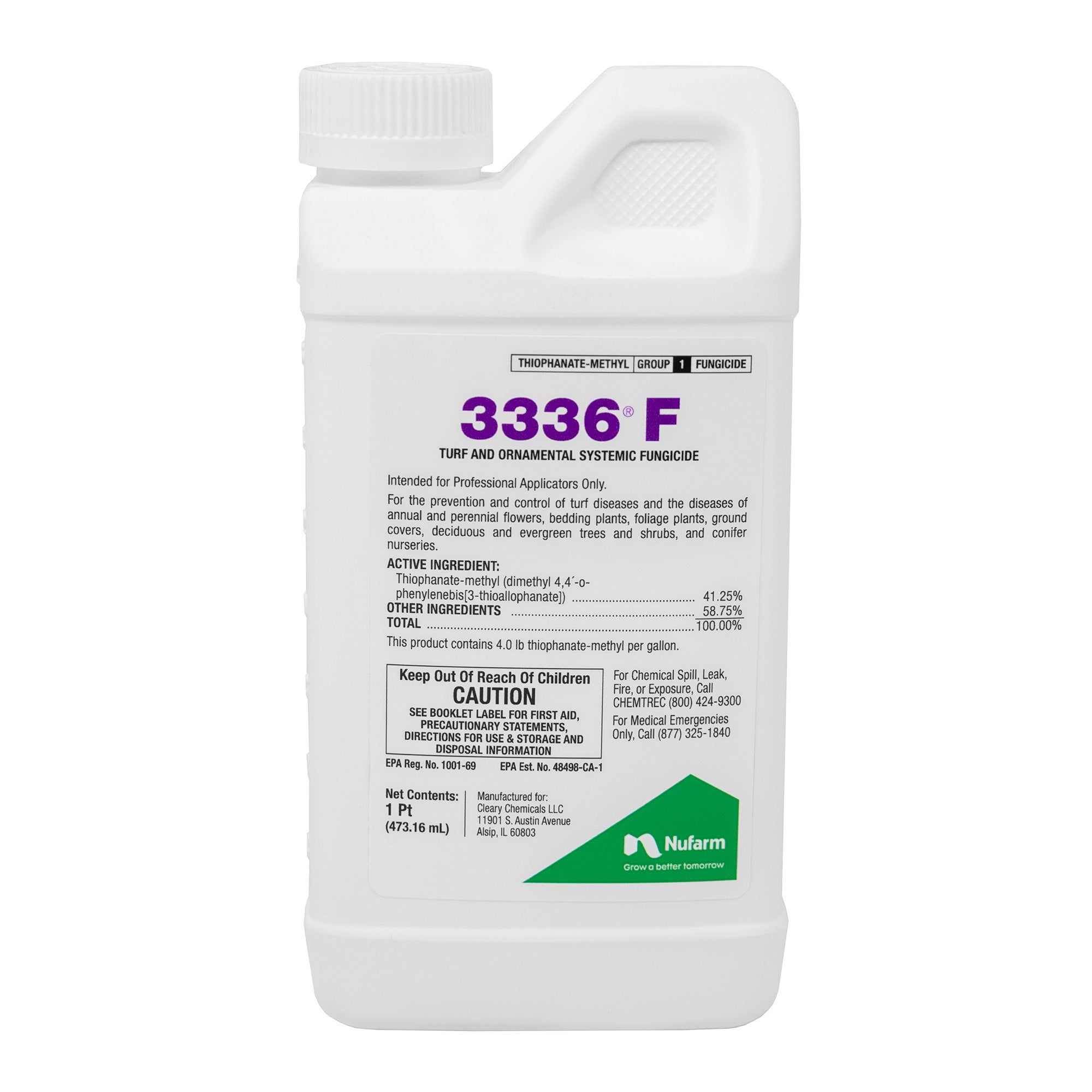 Nufarm Broad Spectrum Systemic Fungicide 3336F for Gardens and Turf, 1